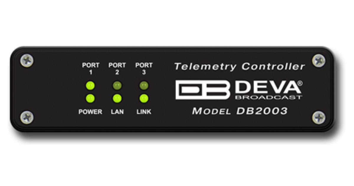 DEVA Broadcast - Downloads - Telemetry - DB2003