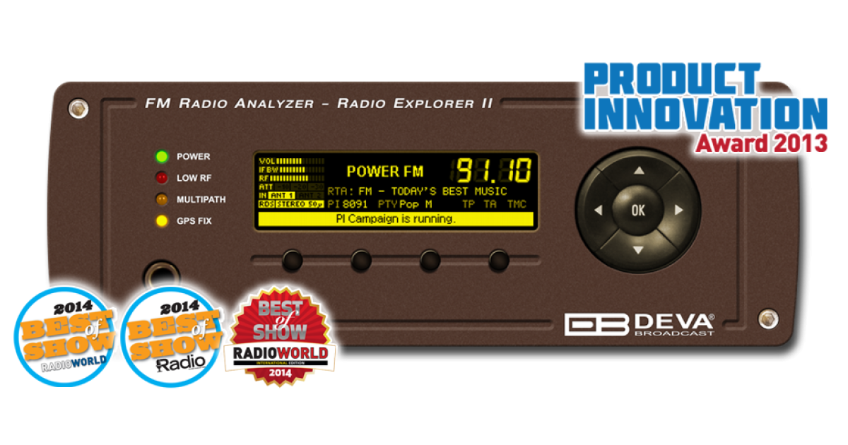 DEVA Broadcast - Products - Coverage Survey Tools - Radio Explorer II