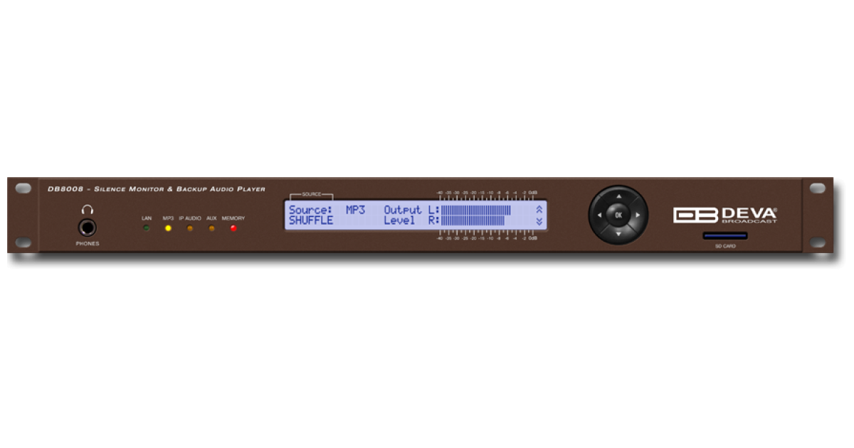 DEVA Broadcast - Downloads - Silence Detectors - DB8008